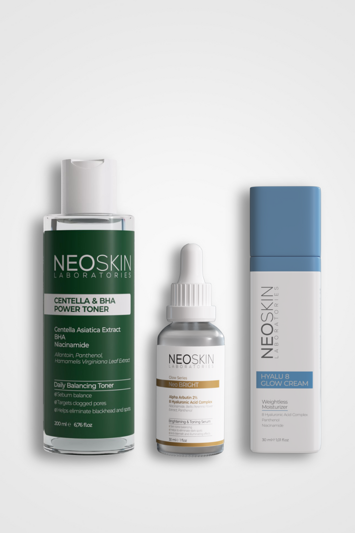 Glow & Go -Aydınlatıcı ve Işıltı Arttırıcı Üçlü Set – Neoskin Labs